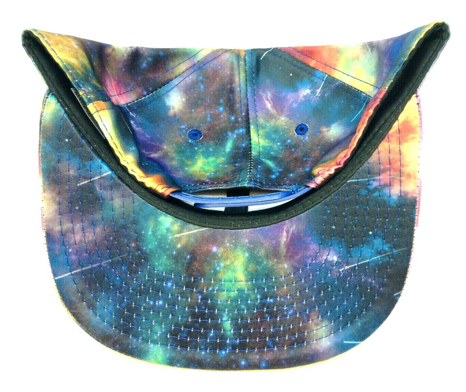 TIE DYE GALAXY ALL OVER PRINT SNAPBACK HAT CAP ADJUSTABLE SPACE ...