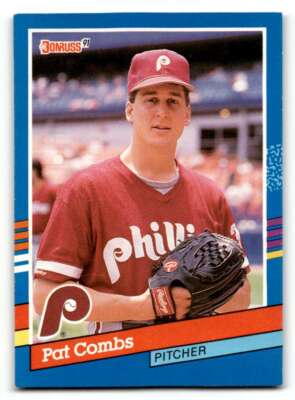 1991 Donruss #60 Pat Combs Philadelphia Phillies Baseball Cards EX/N ID ...