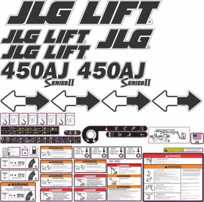 JLG 450AJ Series II Aftermarket Decal Kit | eBay