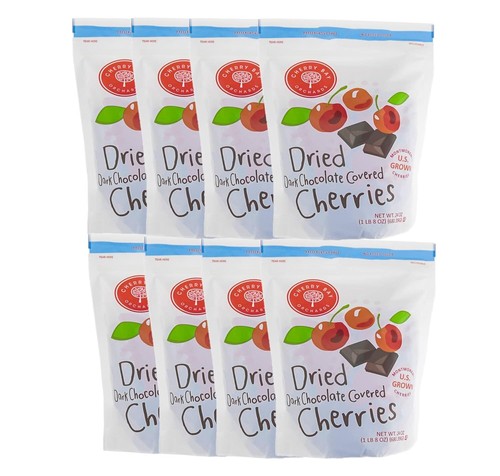 Cherry Bay Orchards Dark Chocolate Covered Dried Cherries (Case of 8 ...