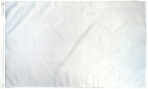 White Solid Color Flag 3x5ft Blank Sublimation Flag Blank White Signal ...