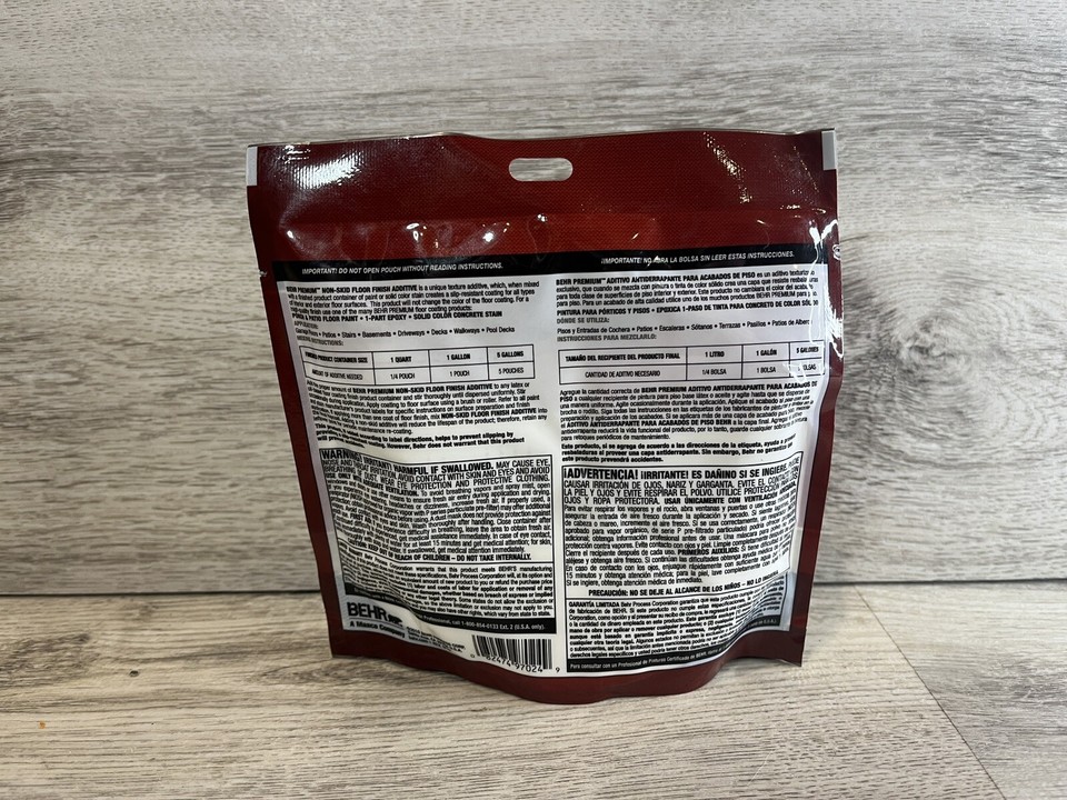 Behr Non-Skid Floor coating Finish Additive # 970 Paint Epoxy Or ...