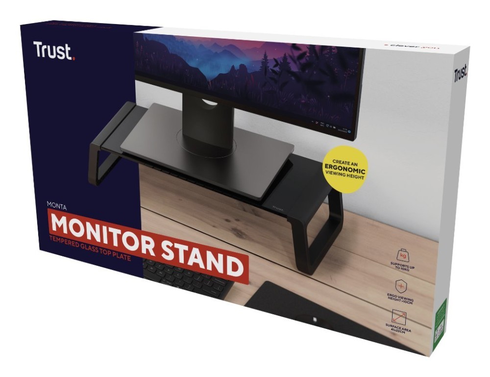 Monitor Desk Stand Trust 25271 MONTA Black | eBay