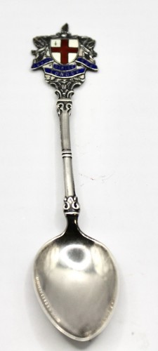 Vintage London spoon sterling silver Coat of Arms T&S Made in England ...