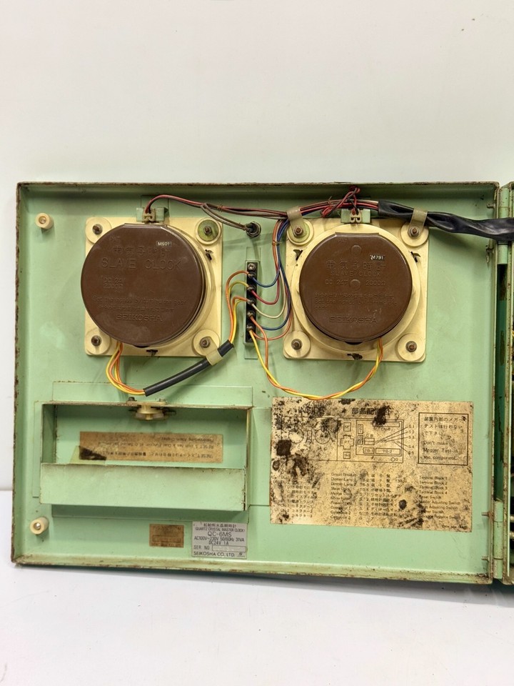 Vintage Seiko Precision QC-6MS Marine Electric Iron Master Clock ...