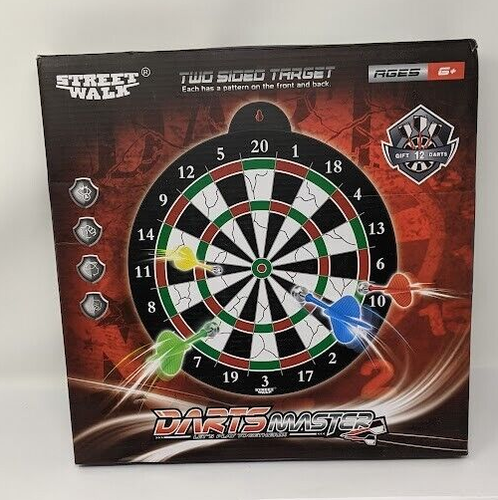 Street Walk Two Sided Target Magnectic Darts Master (Ages 6+) Indoor ...