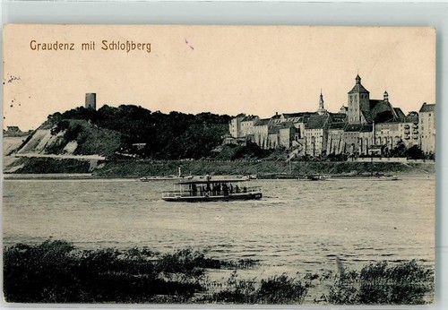 10648325 - Graudenz Schlossberg Dampfer Binnenschiff Graudenz ...