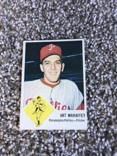 PHILADELPHIA PHILLIES ART MAHAFFEY 1960 FLEER BASEBALL CARD EX #54 ...