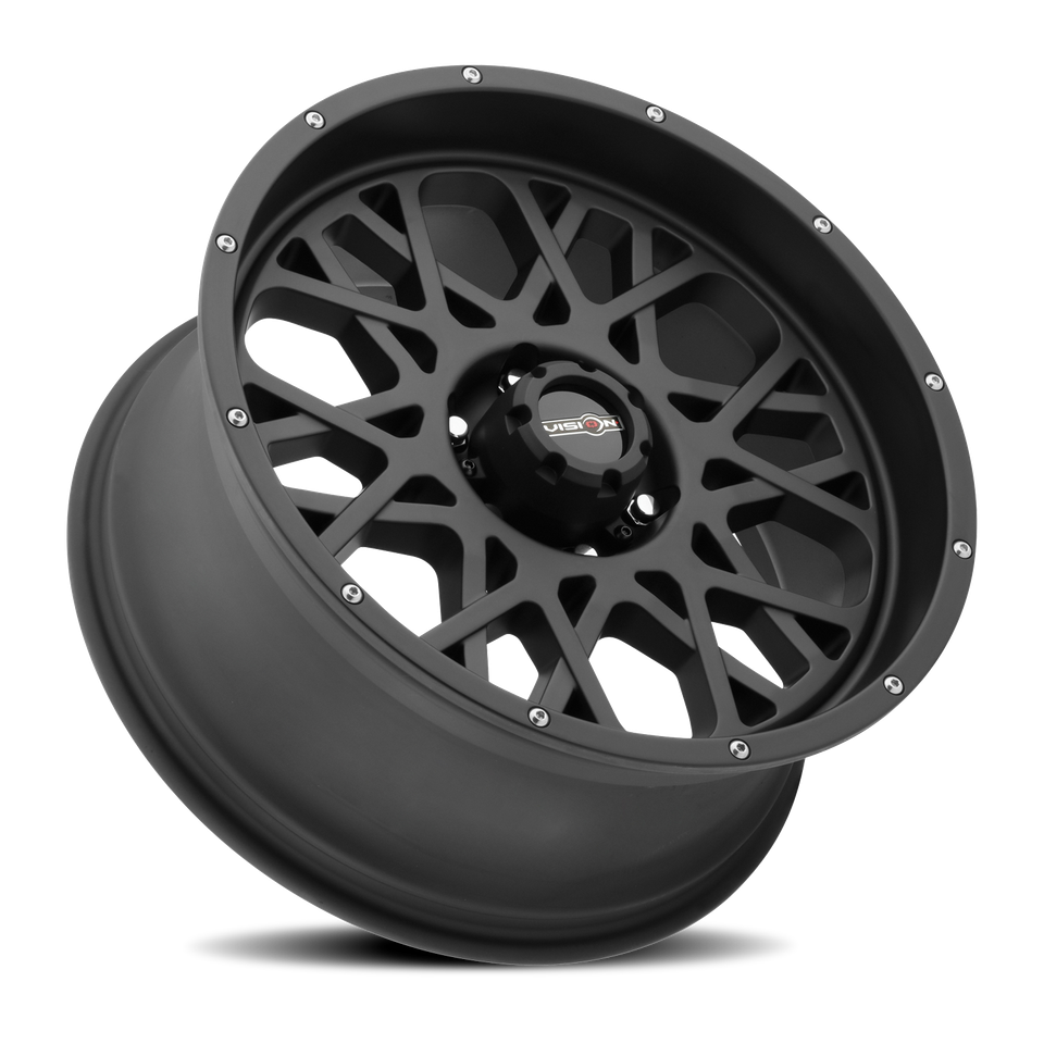 2 New Vision Rocker 18x9 5-127 12 Satin Black Wheels | eBay