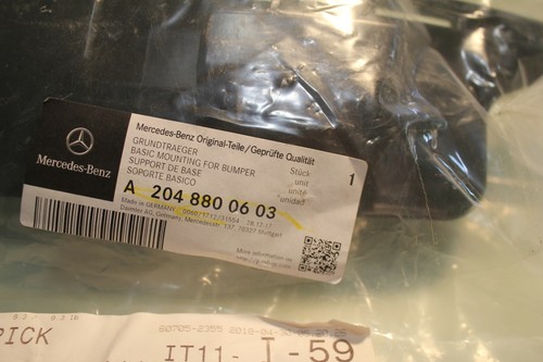 2012-15 MERCEDES C CLASS RIGHT BUMPER BRACKET MOUNT IMPACT ABSORBER ...