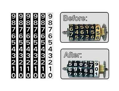 Odometer Refresh Kit for 1972-1976 Dodge Dart Demon Swinger Speedometer ...