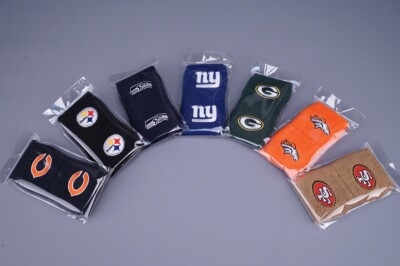 *NFL EMBROIDERED TERRY CLOTH TEAM WRISTBANDS BY FRANKLIN SPORTS ~ L@@K ...