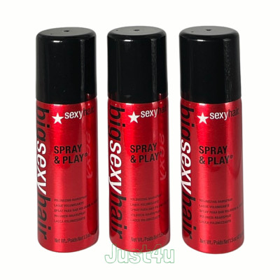 Sexy Hair Big Spray and Play Volumizing Hairspray 1.5 oz (3Pack) | eBay