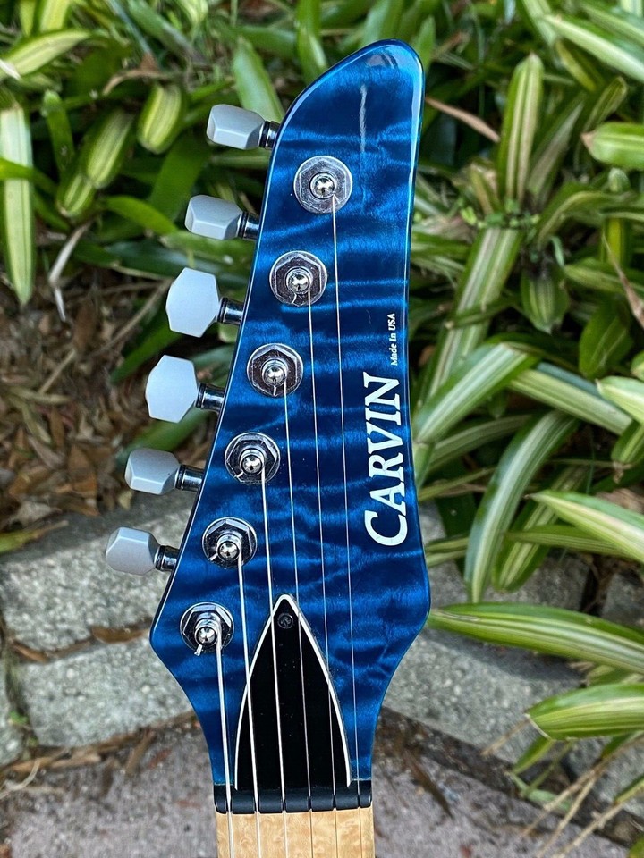 Carvin Kiesel Custom DC127T AAA Sapphire Blue Quilted Maple Guitar ...