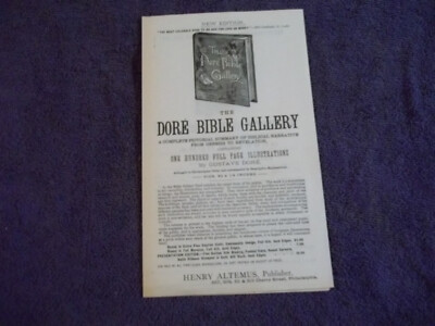 ADVERTISING FOLDER-4 BOOKS-DANTE'E INFERN0,MILTON & DORE,ILLUST.,by ...