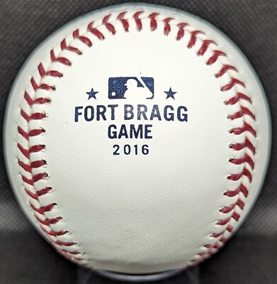 2016 Fort Bragg Rawlings Official Commemorative Logo Baseball (Braves v ...
