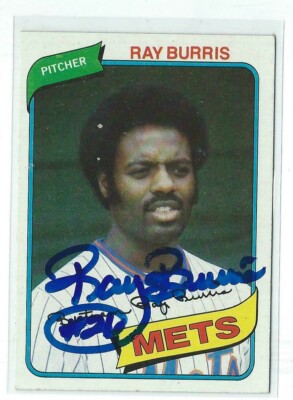 Ray Burris Signed 1980 Topps Card #364 New York Mets | eBay