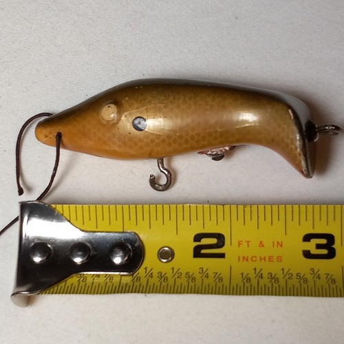 Vintage 40s Paw Paw Crawfish Crawdad Wood Body Fishing Lure Tough Shad ...