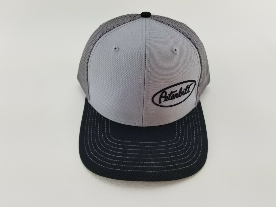 Peterbilt Hat custom Embroidery Peterbilt Tri Color Mesh Summer Trucker ...