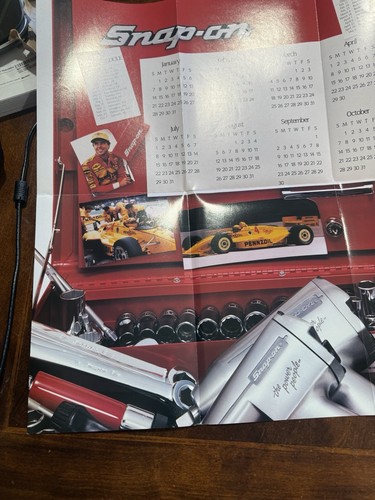 Snap On Tools 1990 Fold Out Racing Calendar | eBay
