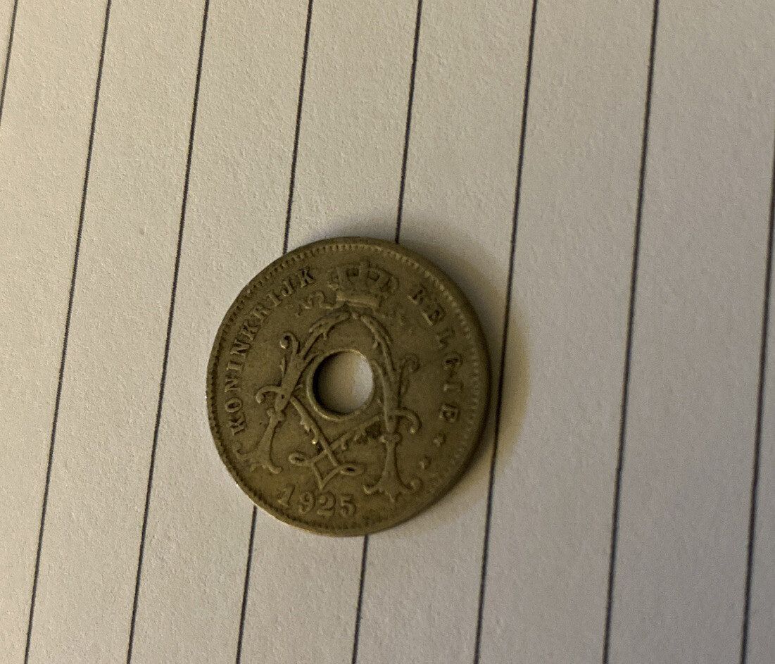 1925 Belgium Koninkrijk Belgie 5 Cen Coin | eBay