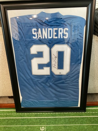 Barry Sanders Autographed Football Jersey Detroit Lions Hall of Fame | eBay