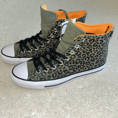 New Converse Animal Print Cheetah Print Shoes Sneakers Womens 10 / Mens ...