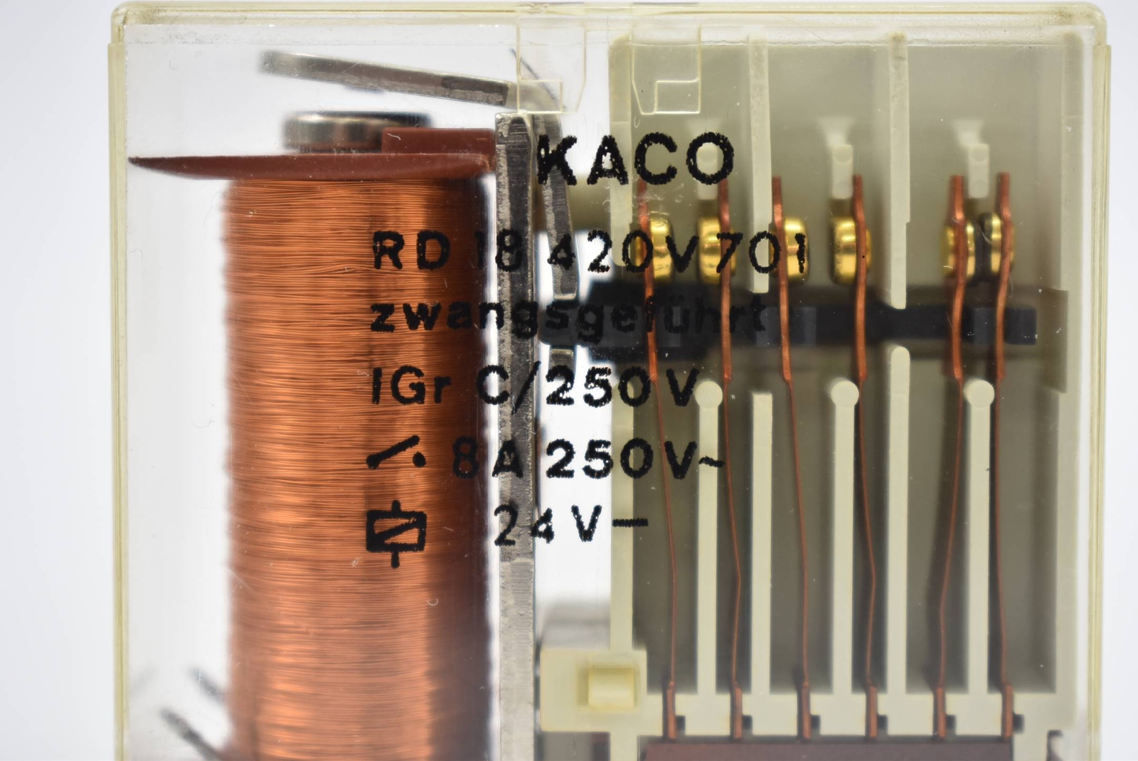 Kaco Relais 24V Spule RD18 420 V701 ( RD18420V701 ) 8A 250V 24V | eBay.de
