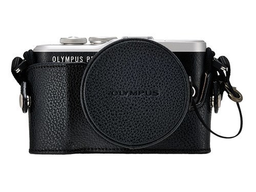 OLYMPUS CS-45B Black Real Leather Body Jacket OLYMPUS PEN Lite E-PL7 No strap | eBay
