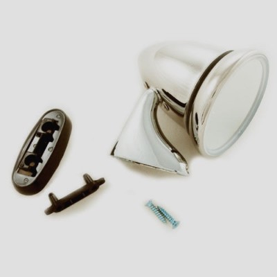 CLASSIC MINI TEX STYLE CHROME BULLET TORPEDO DOOR MIRROR L/H GAM108 N/S ...