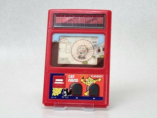 Casio CAT HAND CG-32 LCD electronic handheld game and watch TESTED ...