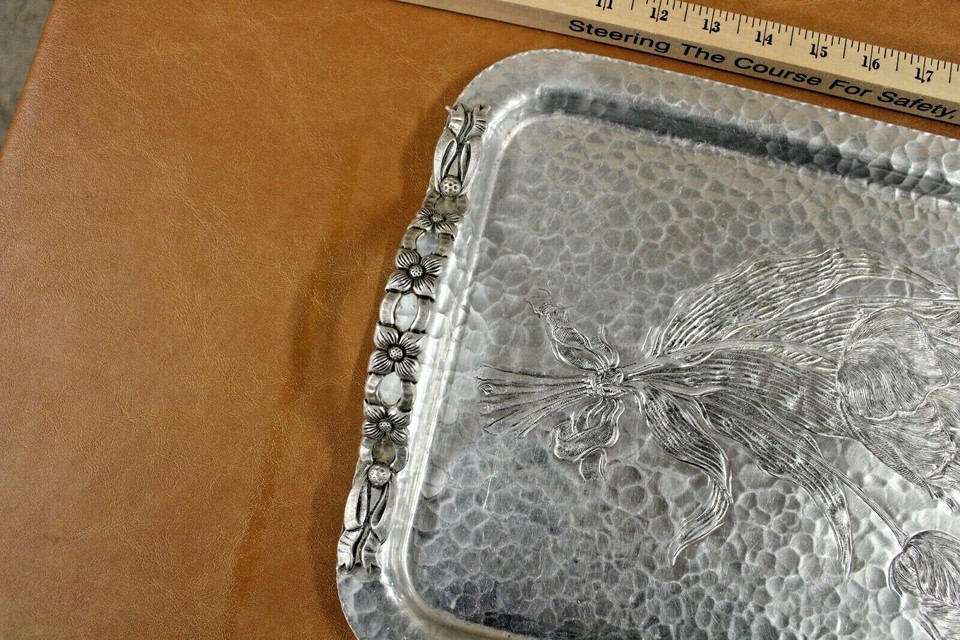 Hand Wrought Creations by Rodney Kent Aluminum Serving Tray #408 | eBay