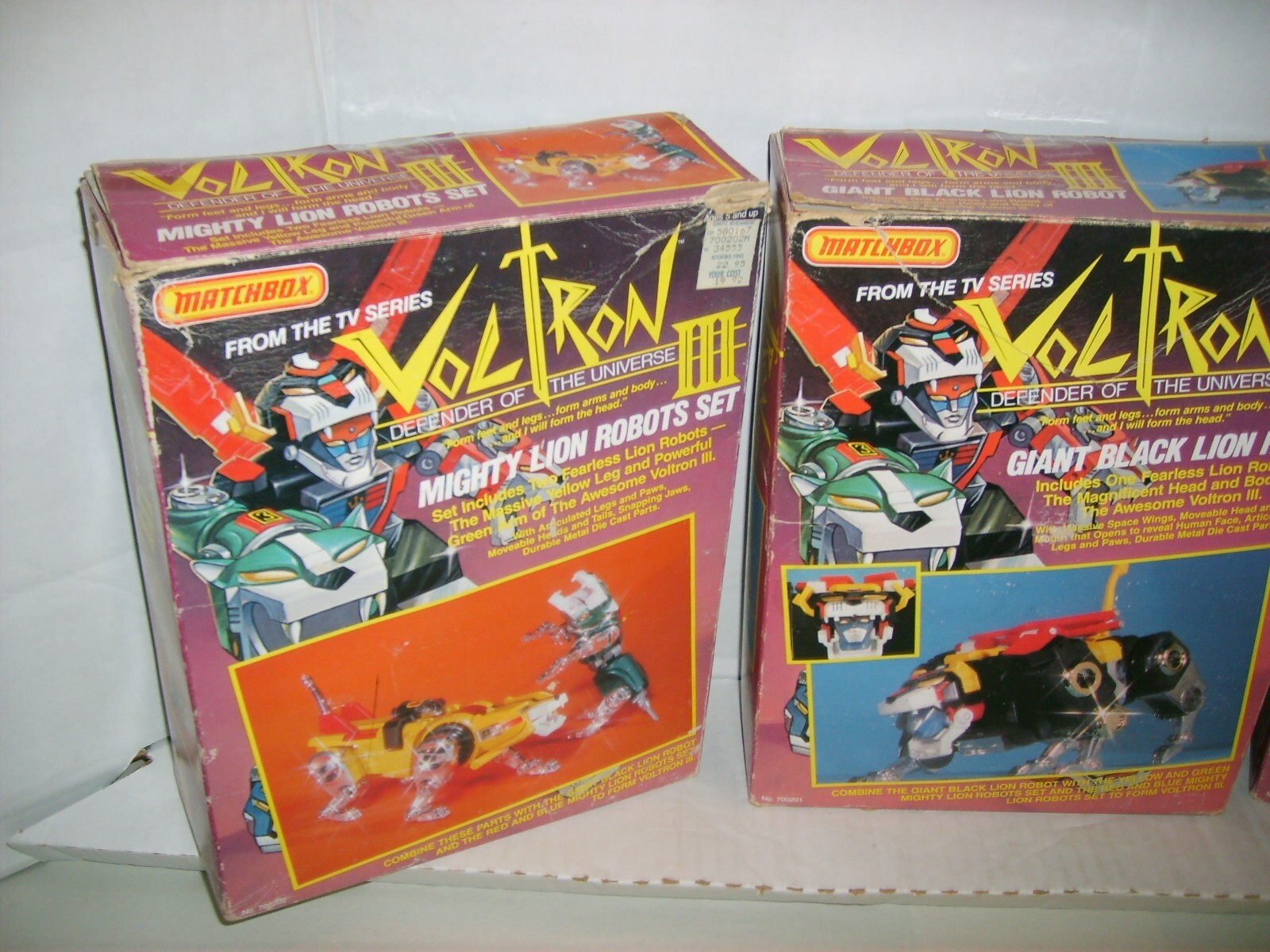 Matchbox VOLTRON 1980s Diecast Figure Japan HTF 3 Box Set Golion ...