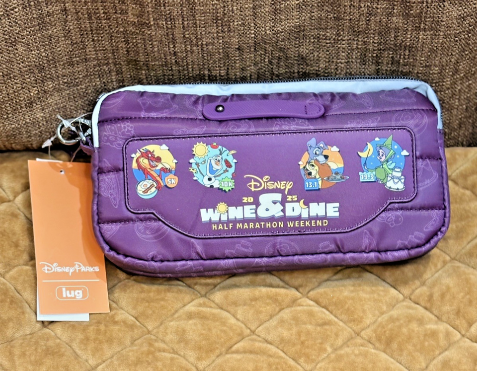 Disney Parks Bag Crossbody Lug 2025 RunDisney Wine & Dine Coupe 4 Race ...