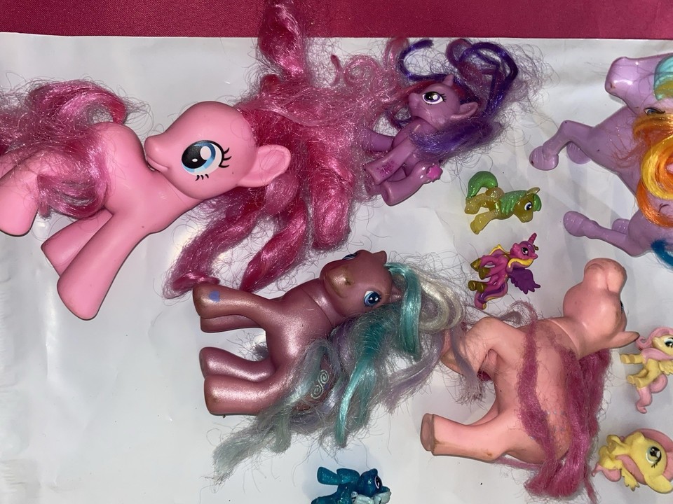 Assorted Lot 10 modern and vintage mlp my little pony ponies kids toys ...