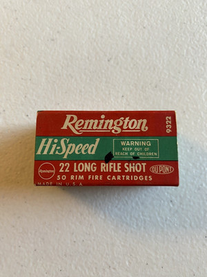 Remington Kleanbore HI-SPEED 22 LR SHOT Shell Box Shotshell 22 Long ...