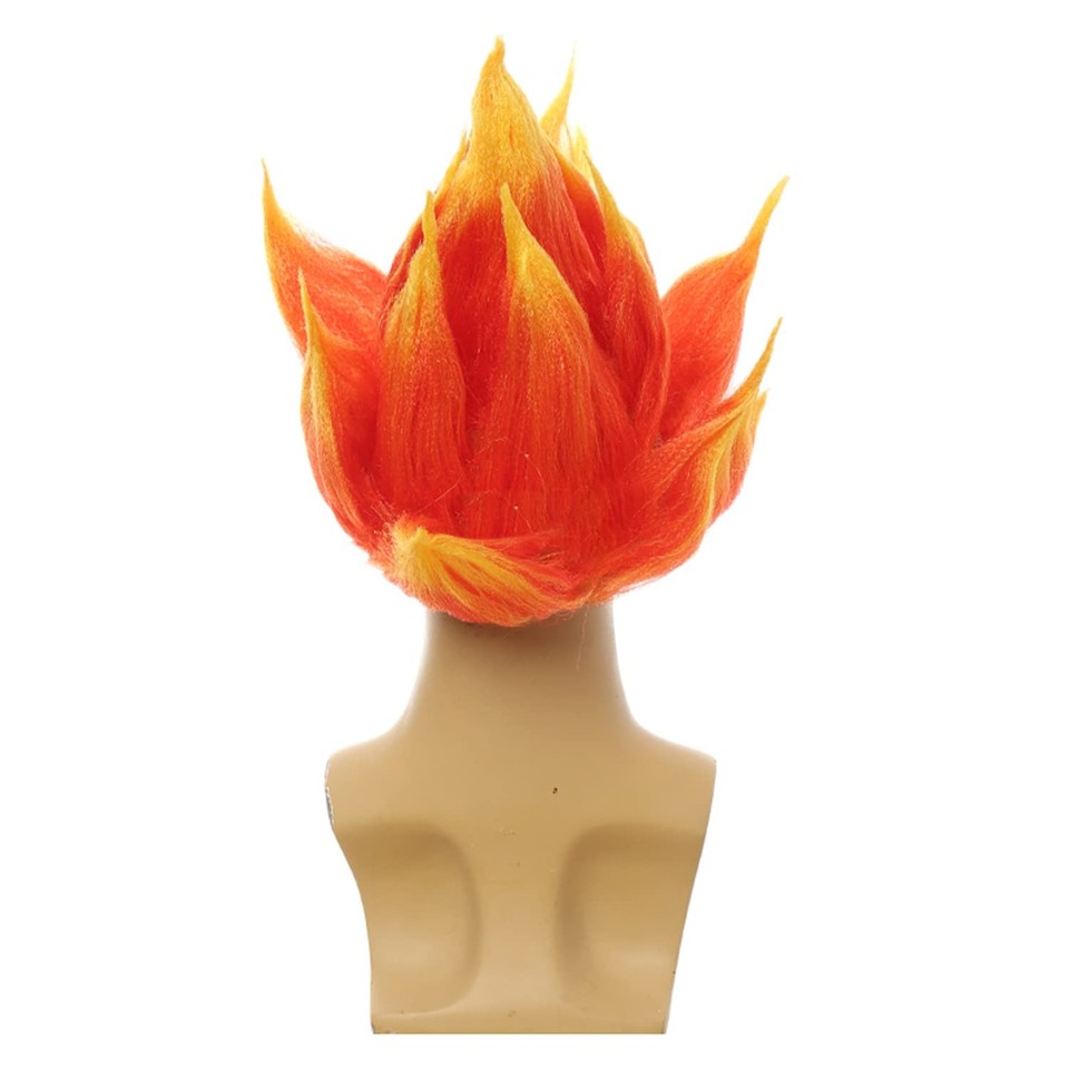 Flame Costume Pre-Styled Fire Spiky Halloween Cosplay Party Unisex Fun ...