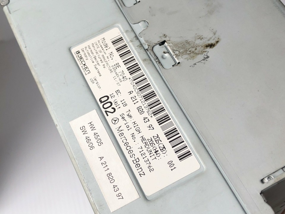 2003 - 2008 Mercedes E320 Radio Control Display Screen P: A 211 820 43 ...