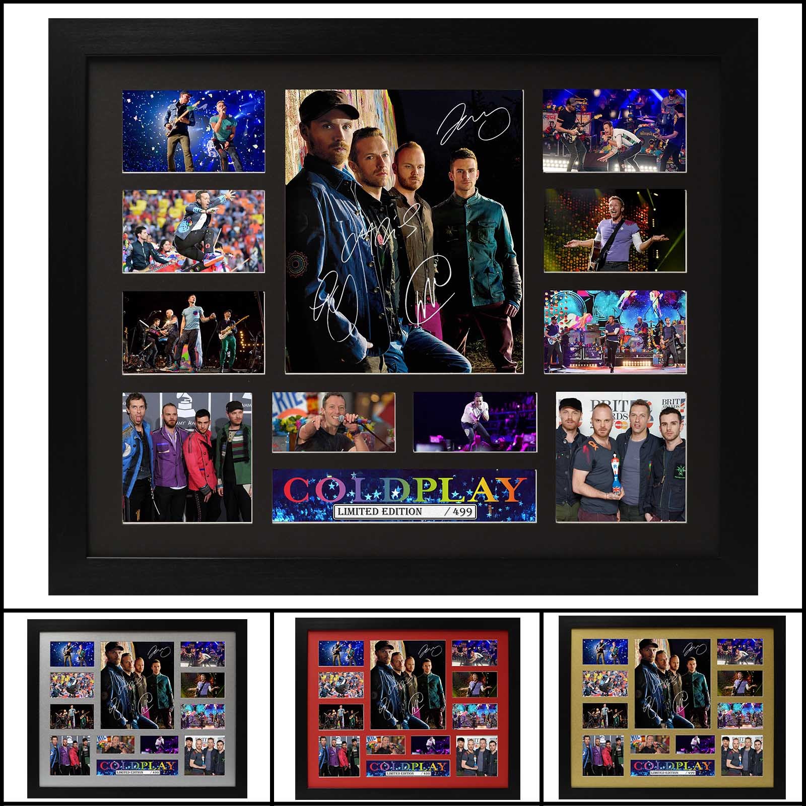 Coldplay Signed Framed Memorabilia Limited Ed. 2018 - Multiple ...