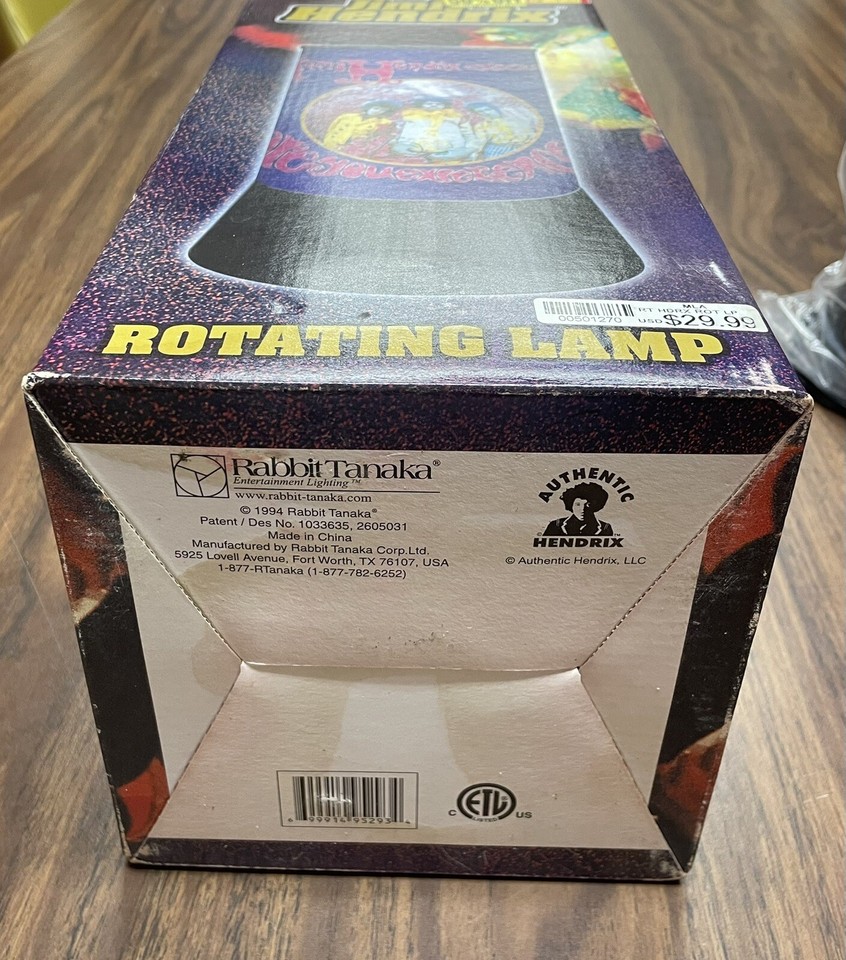 RARE Vtg Jimi Hendrix 1994 Rabbit Tanaka Motion Lamp Light The ...