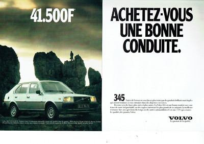 Publicité Advertising 03 24 1980 VOLVO 345 achetez bonne conduite 2 ...