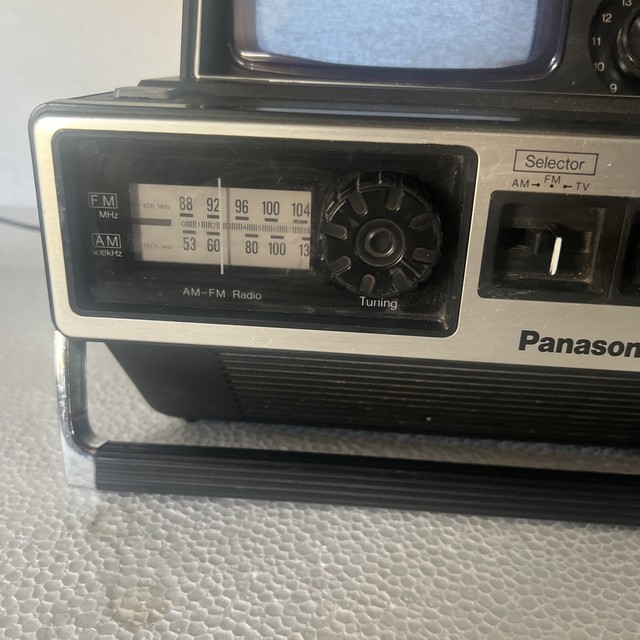 Panasonic Solid State B&w TV Am FM Radio Tr-535 Vintage 1970s Portable ...
