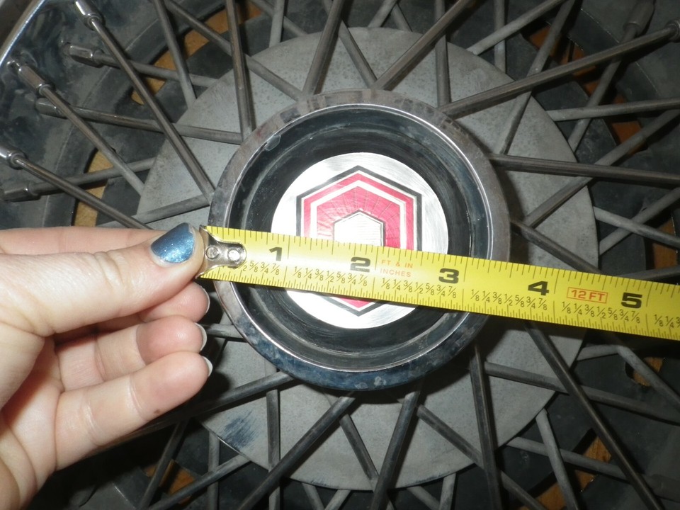 Vintage Hubcap Old Wheel Cover Spokes 15" Chrysler Packard ? Red Man ...