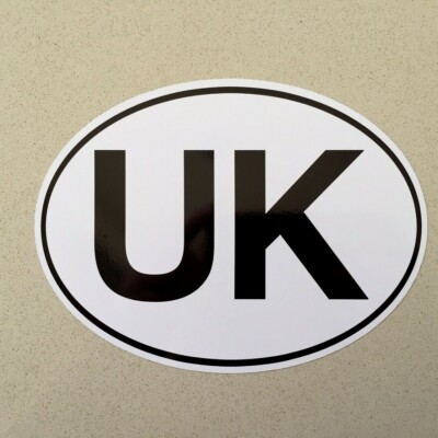 UK CAR STICKER ALSO VANS & TRUCKS - LEGAL SIZE 18CMS X 12CMS | eBay UK