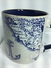 NAUTICAL COASTAL MAP COFFEE MUG. ANCHOR COFFEE MUG. Art Deco Mug. B249 ...