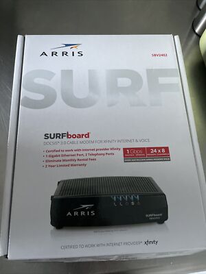 ARRIS Surfboard SBV2402 DOCSIS 3.0 Cable Modem Certified for Xfinity ...