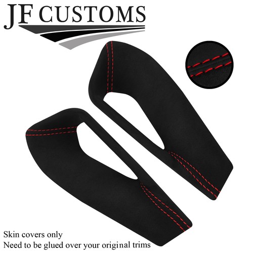 RED STITCH 2X LUXE SUEDE CENTER CONSOLE TRIMS FOR VW GOLF MK5 MK6 2004 ...
