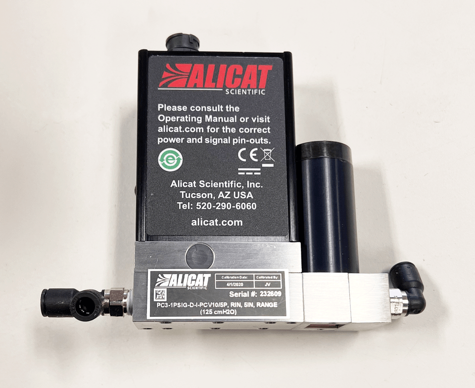Alicat PC3-1PSIG-D-I-PCV10/5P Pressure Controller Mass Flow Controller ...