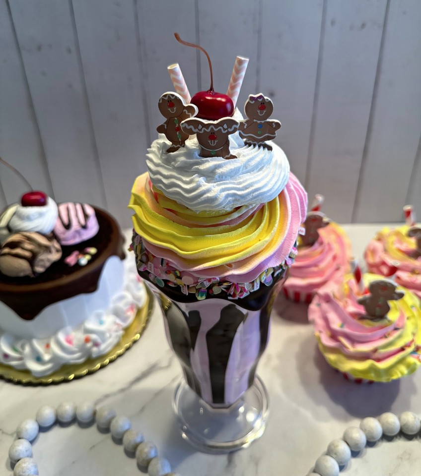 DEZICAKES Fake Milkshake Artificial Food Candy Land Fake Milkshake | eBay