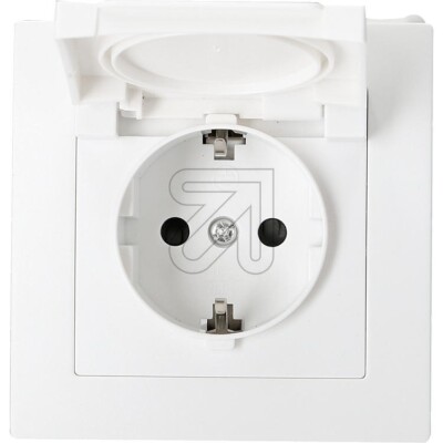 Feuchtraum Steckdose UP IP44 mit Abdeckrahmen Außensteckdose IP44 UP ...